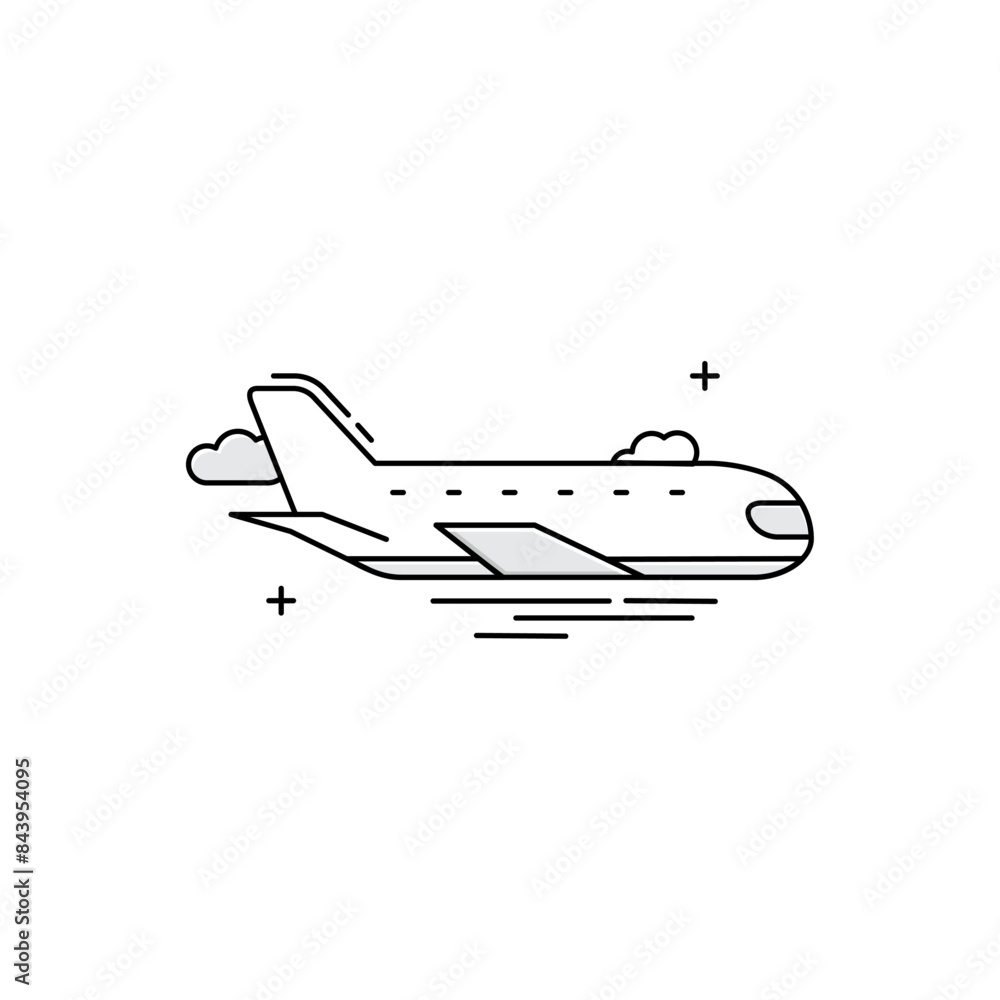 Aeroplane, Air Travel, Commercial Flight, Aviation Icons, Airplane ...