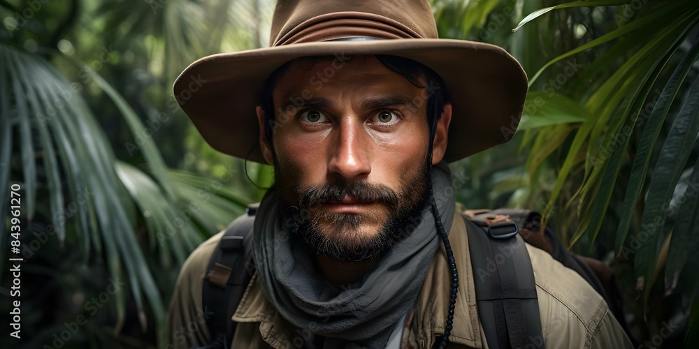 Journey of an Adventurer in the South American Jungle Searching for ...