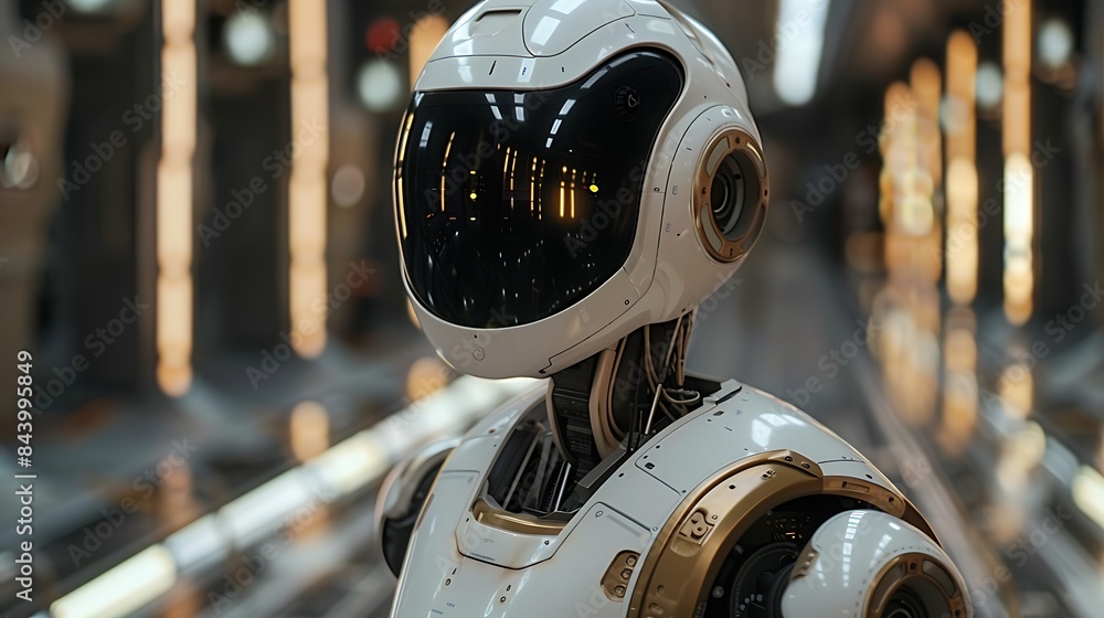 robotic Captain and First Officer managing the cockpit of an ...