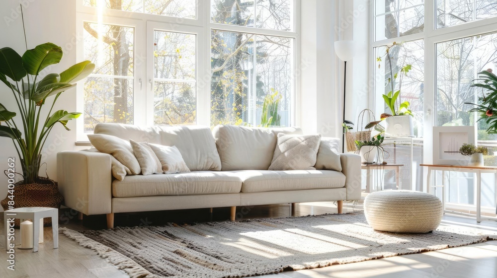 Sparkling Clean Home A spotless, modern living room with natural light ...