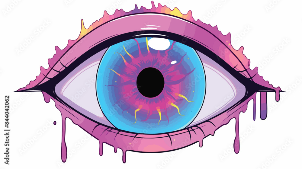 3rd eye symbol. Clipart image isolated on white bac Stock Vector ...