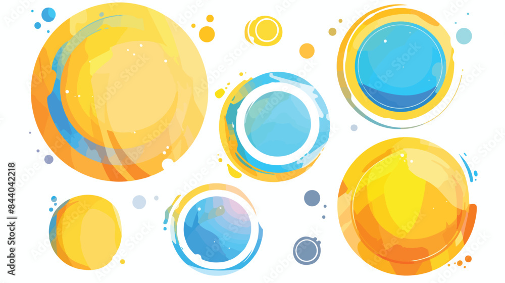 4 concentric circles diagram template. Clipart imag Stock Vector ...