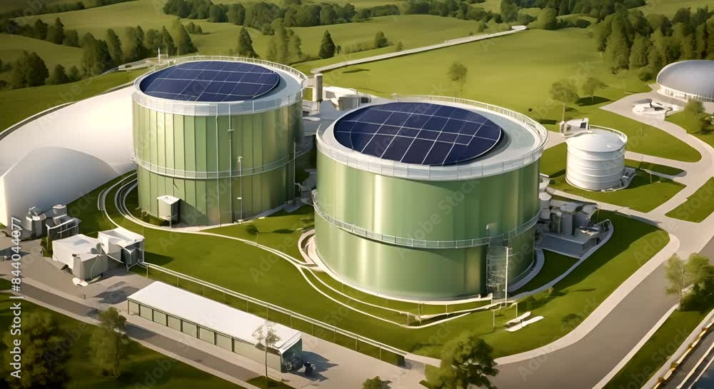 Bioenergy plant converts organic waste to biogas for heat and ...