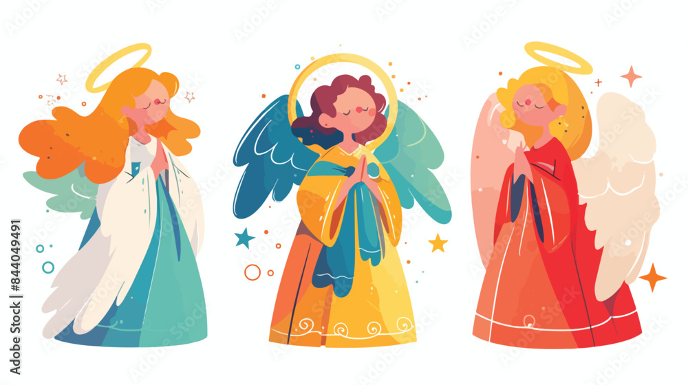 Angel choir singer icon. Clipart image isolated on Stock Vector | Adobe ...
