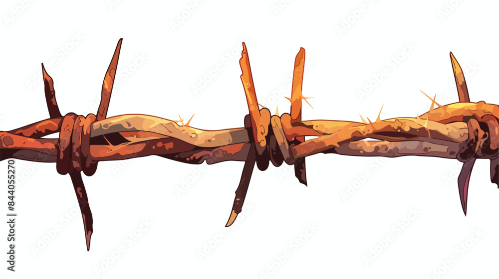 Barbed wire square border. Clipart image isolated o Stock Vector ...