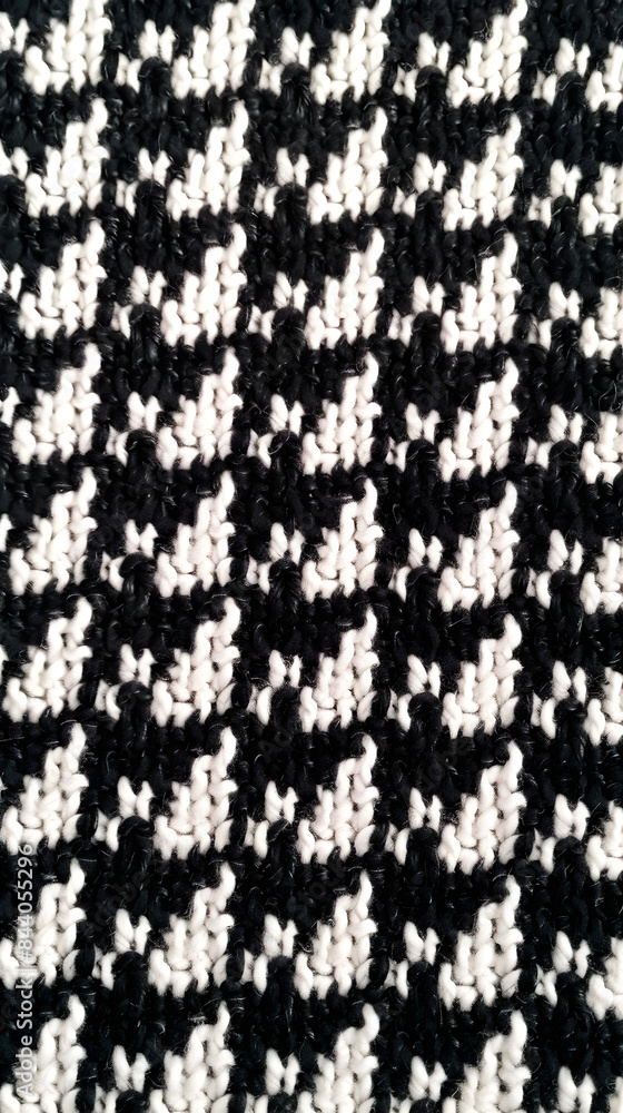Elegant Houndstooth Pattern in Classic Black and White - Timeless ...