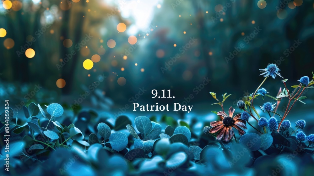 Solemn remembrance: text 9.11. patriot day, honoring memory of those ...