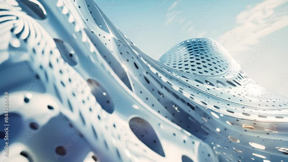 A futuristic building design created entirely by an AI program ...