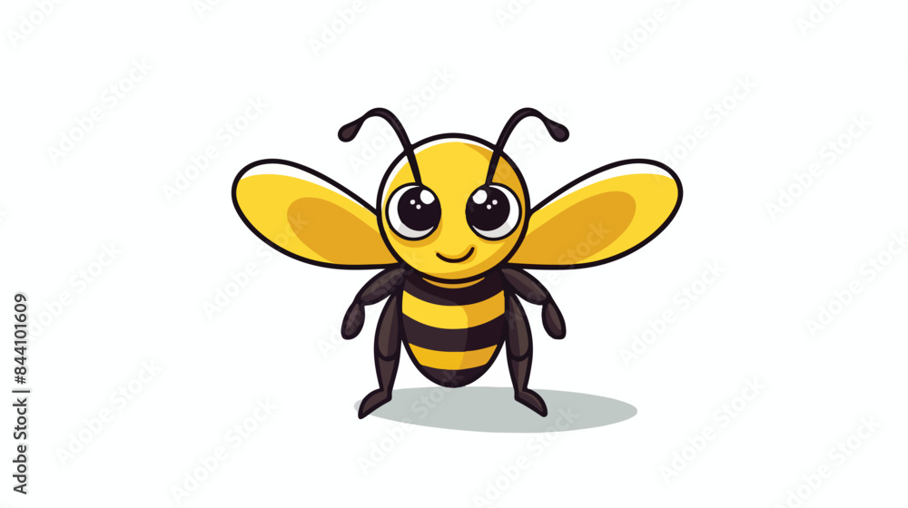 Evil bee icon. Clipart image isolated on white back Stock Vector ...