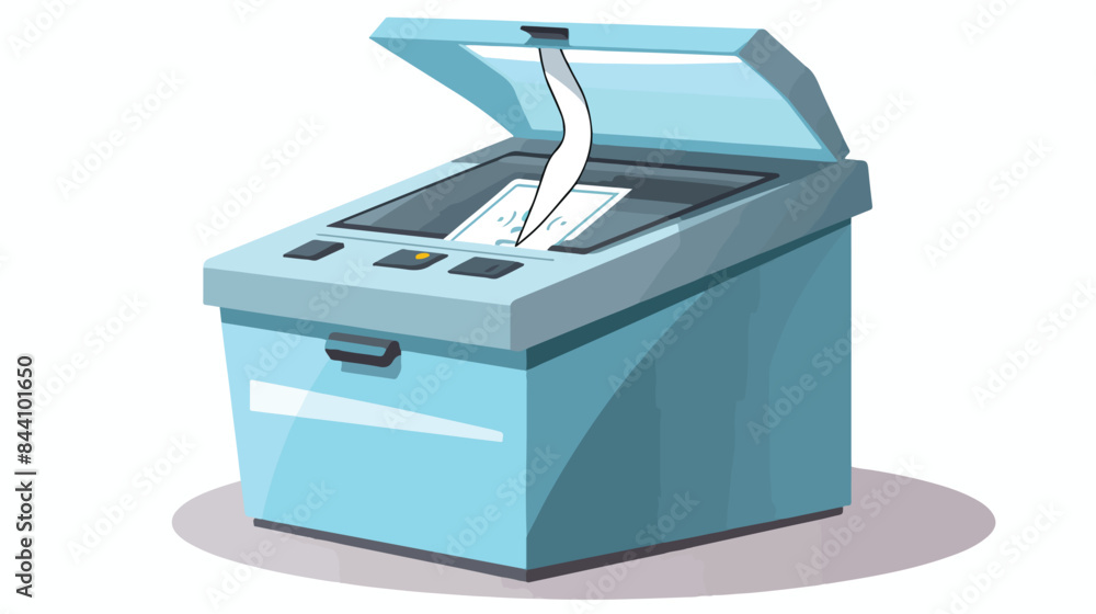 EVM machine with hand icon. Clipart image isolated Stock Vector | Adobe ...