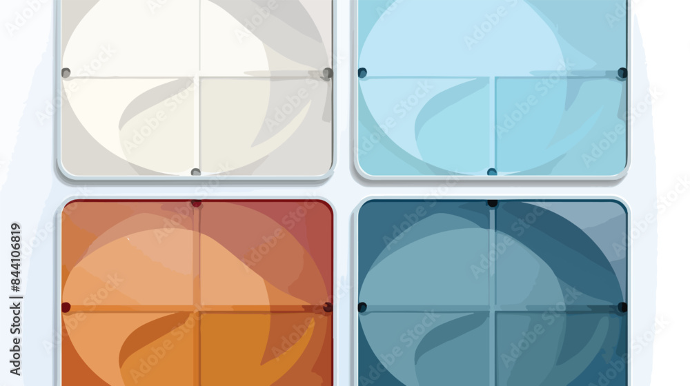 Four quadrant diagram template. Clipart image isola Stock Vector ...