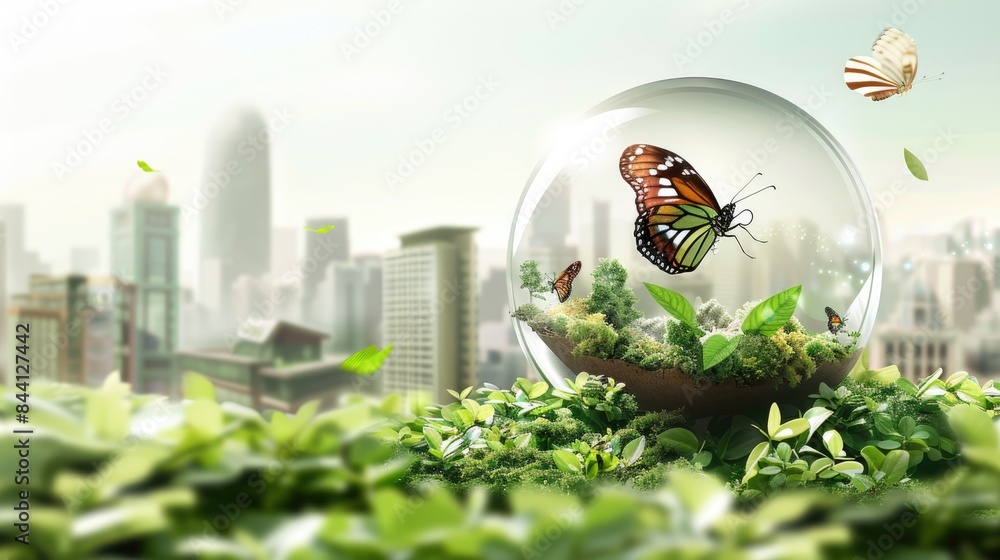 ESG green energy sustainable industry. World environment day concept ...