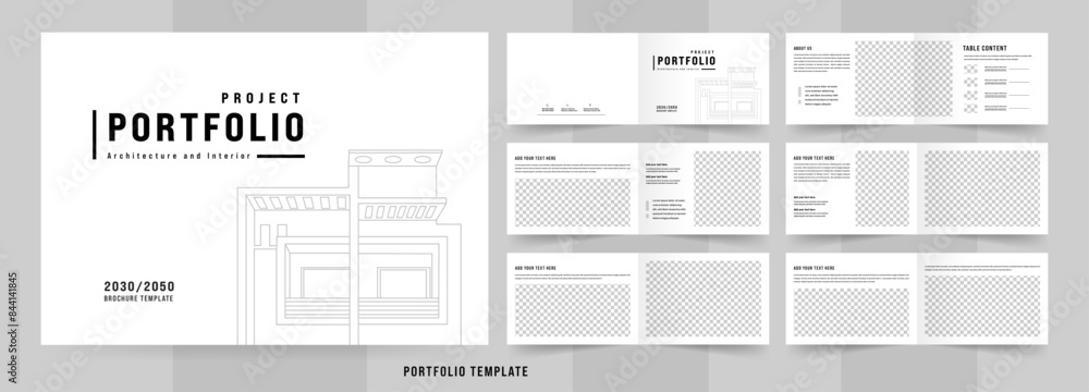 Landscape Architecture Portfolio Magazine Design A4 Standard Size