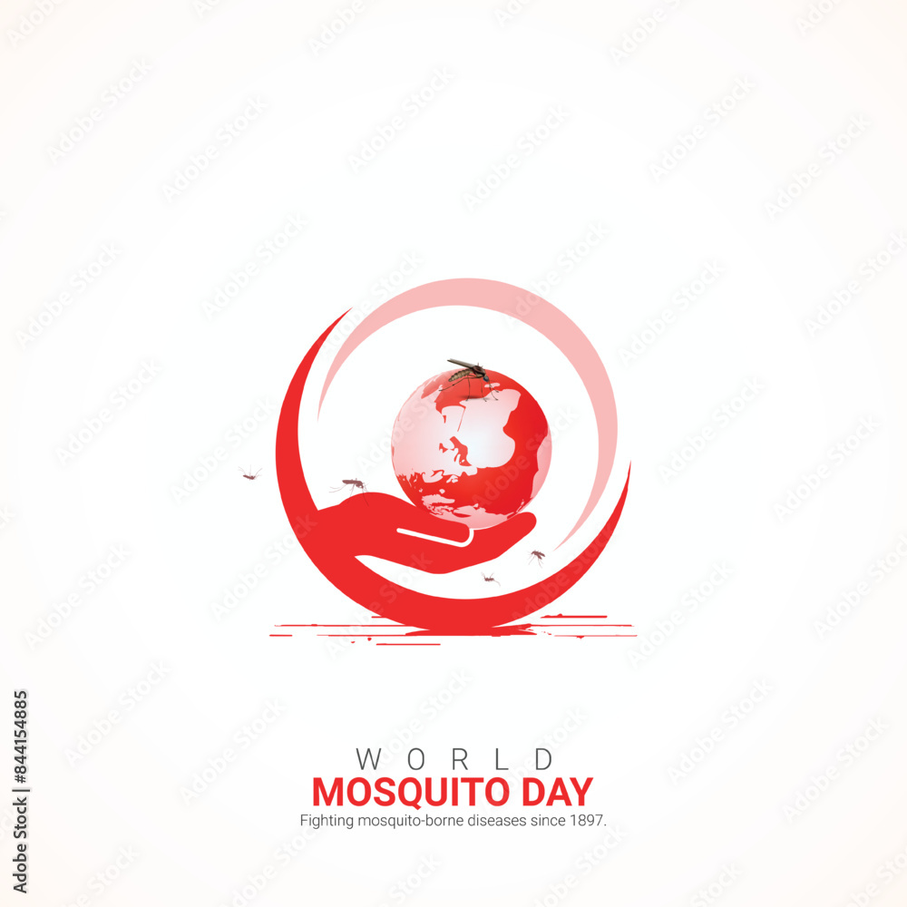 World Mosquito Day Creative Ads Design. Mosquito protection, blood ...