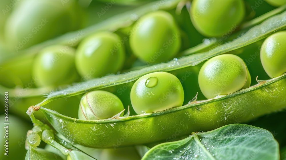 Peas are flowering plants that belong to the dicot group A single pea ...