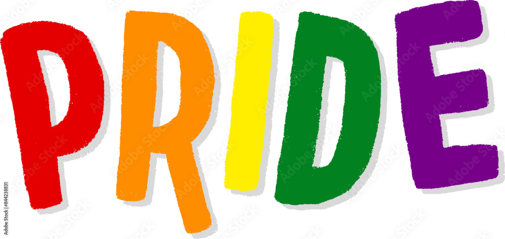 LGBT pride art on white background. template for poster, social network ...