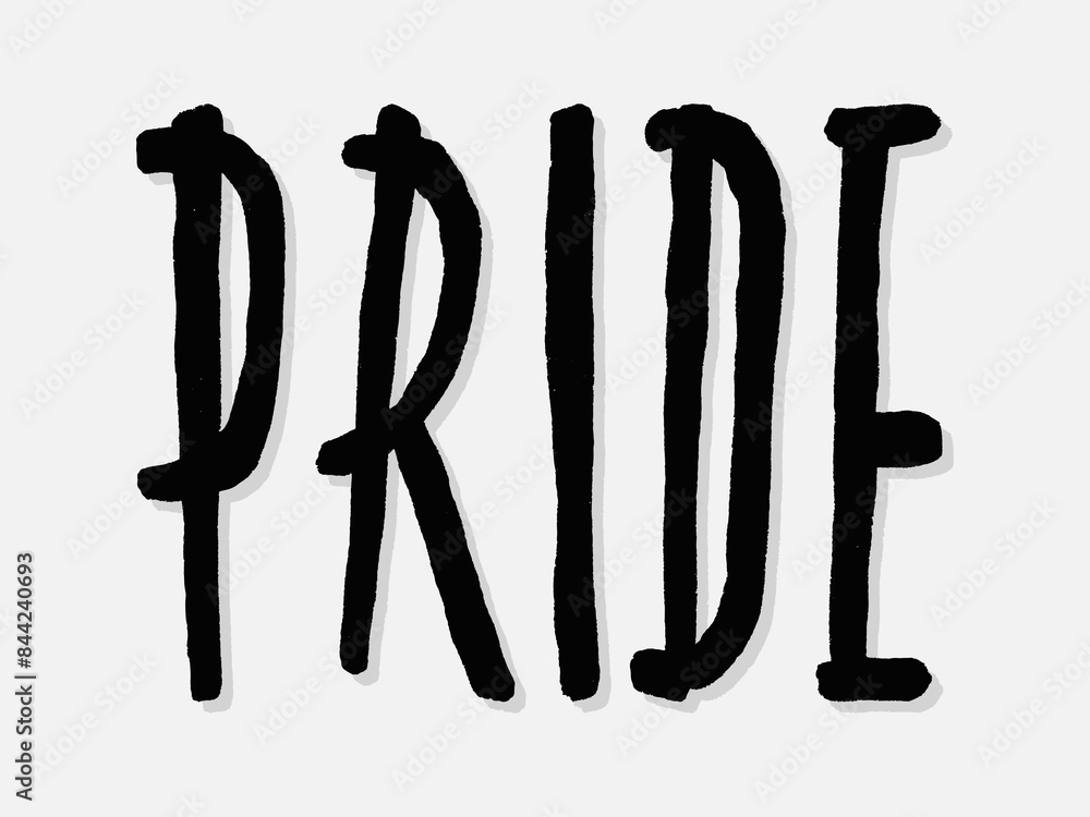 LGBT pride art on white background. template for poster, social network ...