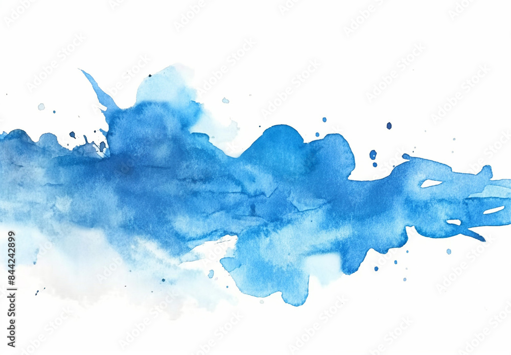 blue ink splashes on white, blue water splashes, blue water splash ...