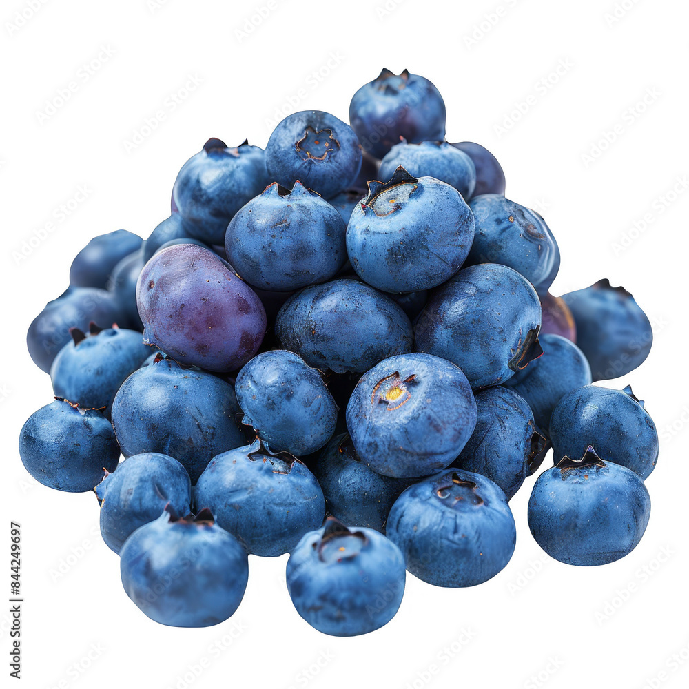 Blueberries fresh with a dusting of white show off their vibrant blue ...