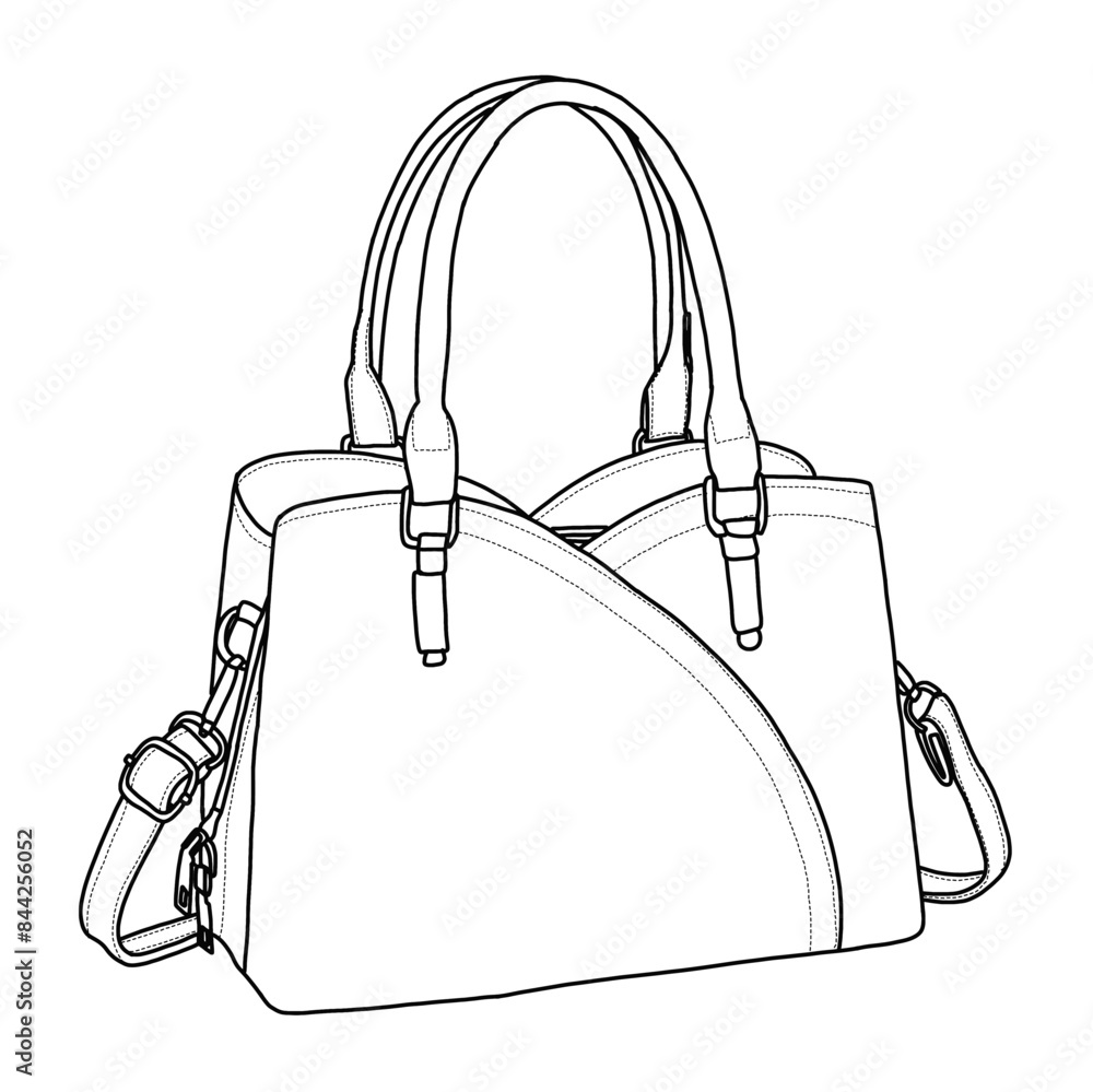 Triple Compartments Purses and Handbags for Women Fashion Ladies ...