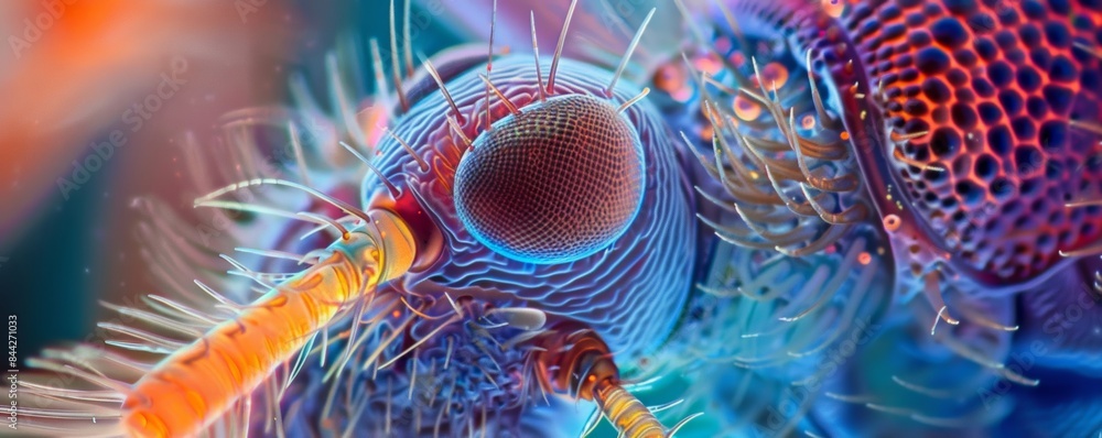 Microscope of insect legs Revealing the detailed structure of this ...