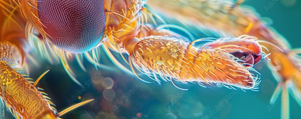 Microscope of insect legs Revealing the detailed structure of this ...