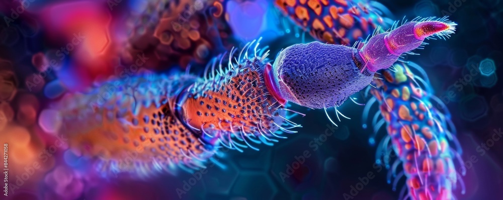 Microscope of insect legs Revealing the detailed structure of this ...