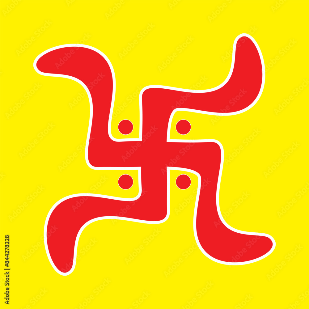 The Swastika symbol, Swastik, sacred symbol of Hindus of divinity and ...
