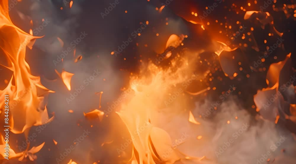 Wind-Fired Embers: Particle Effects Animation Stock 비디오 | Adobe Stock