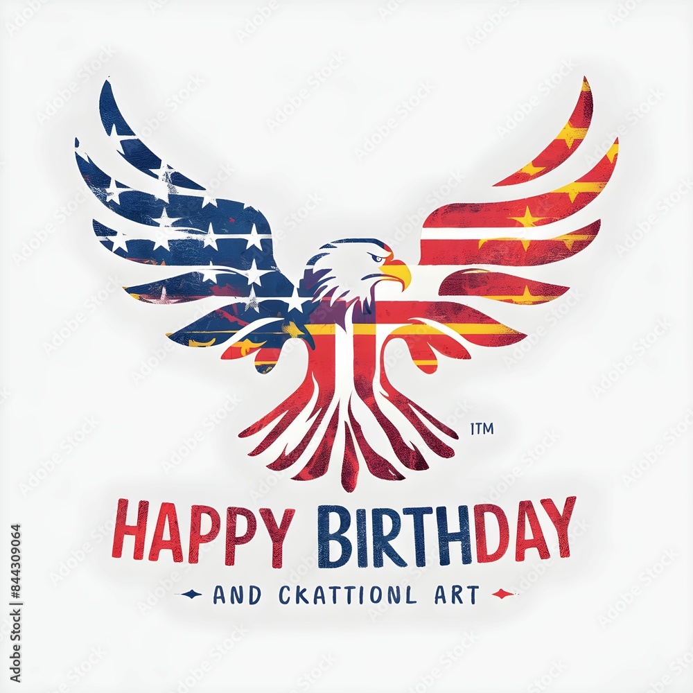 A stunning and visually striking Happy Birthday celebration. The eagle ...