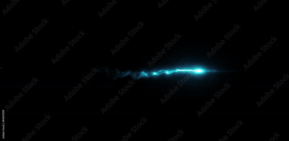 Realistic VFX animation of blaster weapon beam. Magic trails. Stock 비디오 ...