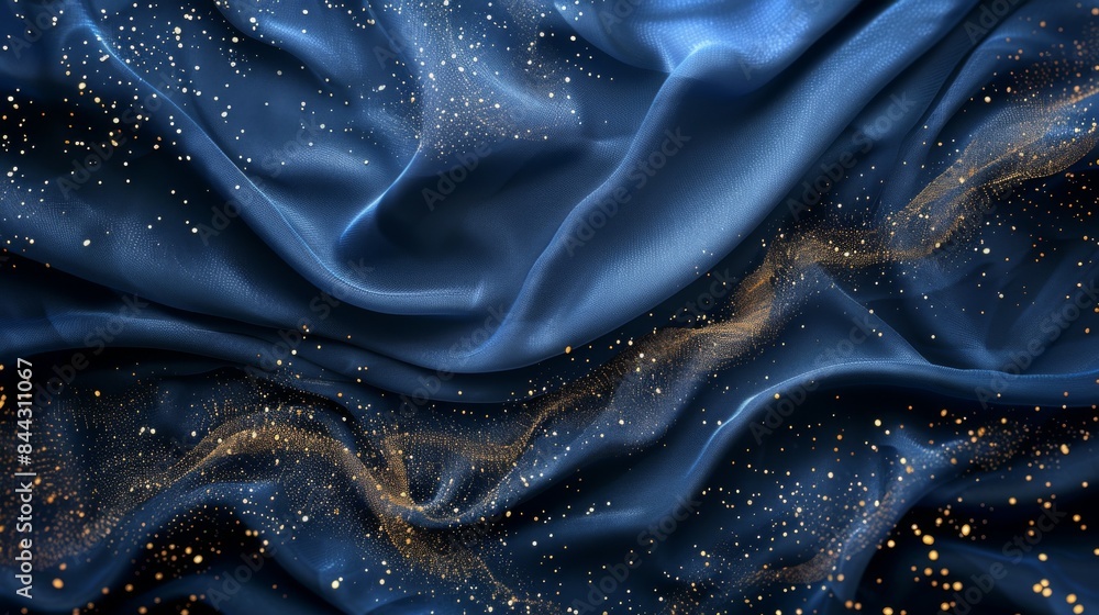 Elegant navy blue cloth background It exudes elegance and ...
