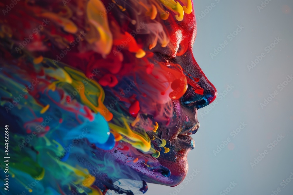 Across the spectrum of emotions, understanding the human psyche. Stock ...