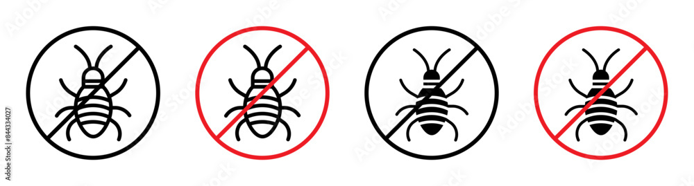 Prevent insect infestations with this stop insect sign, featuring a ...