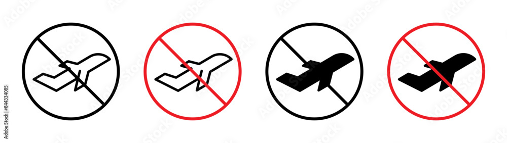 The don't fly sign offers a clear warning for prohibited flight ...