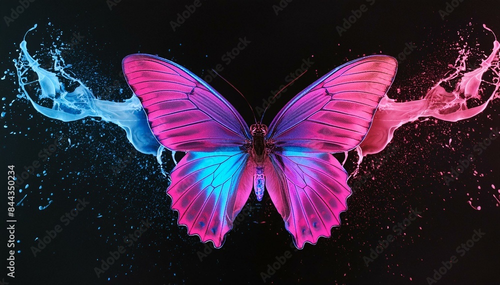 butterfly on black wallpaper portrait of a person with a butterfly ...