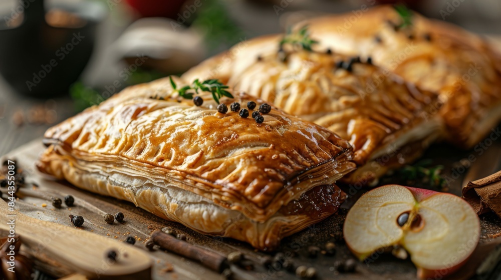 Chaussons aux Pommes: A display of Chaussons aux Pommes with their ...