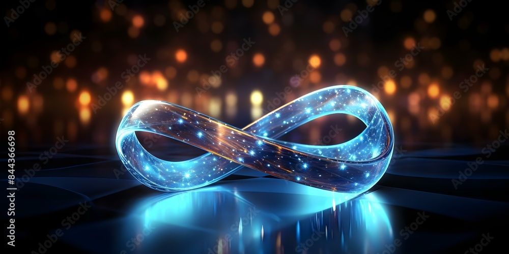 Infinity symbol represents software development operations system ...