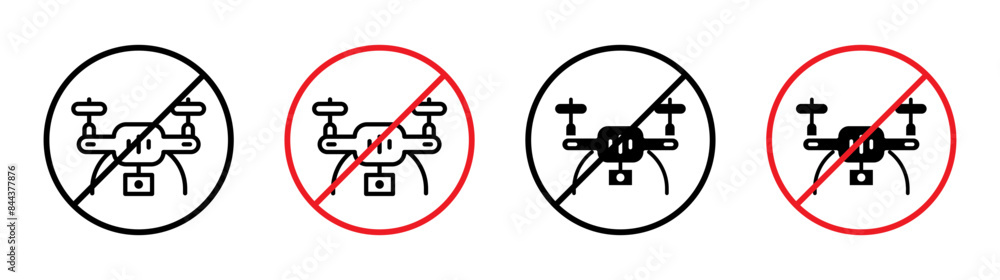 No Fly Drones Allowed Sign Ensure Privacy and Safety in Restricted ...
