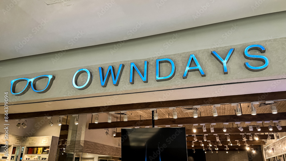 OWNDAYS eye glass shop at Garden Shopping Mall in Hanoi, Vietnam Stock ...