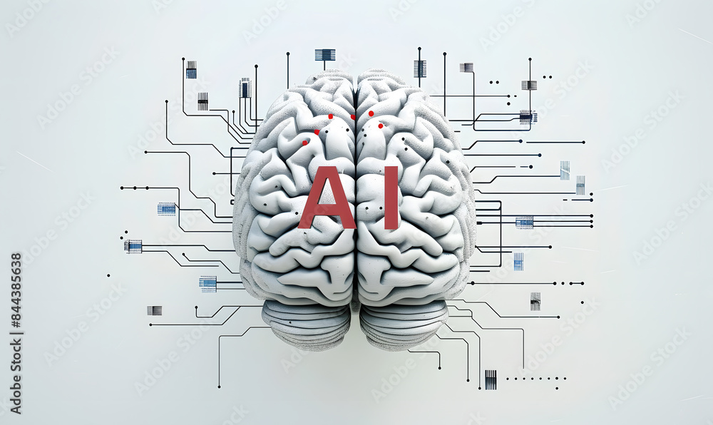 Human brain and eye anatomy model in vector design illustration with ...