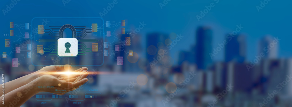 Cybersecurity Concept: Comprehensive Protection for Internet Data and ...