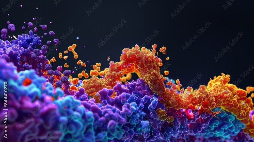 A cryogenic electron microscopy image capturing the degradation of a ...