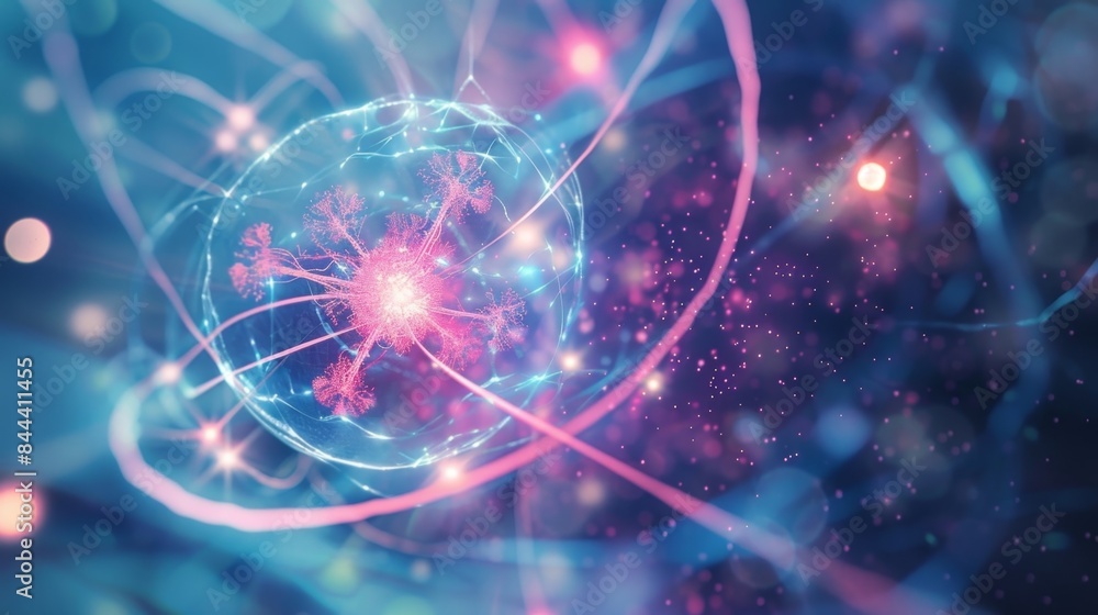 The nuclear matrix acts as a support system for the genetic material ...