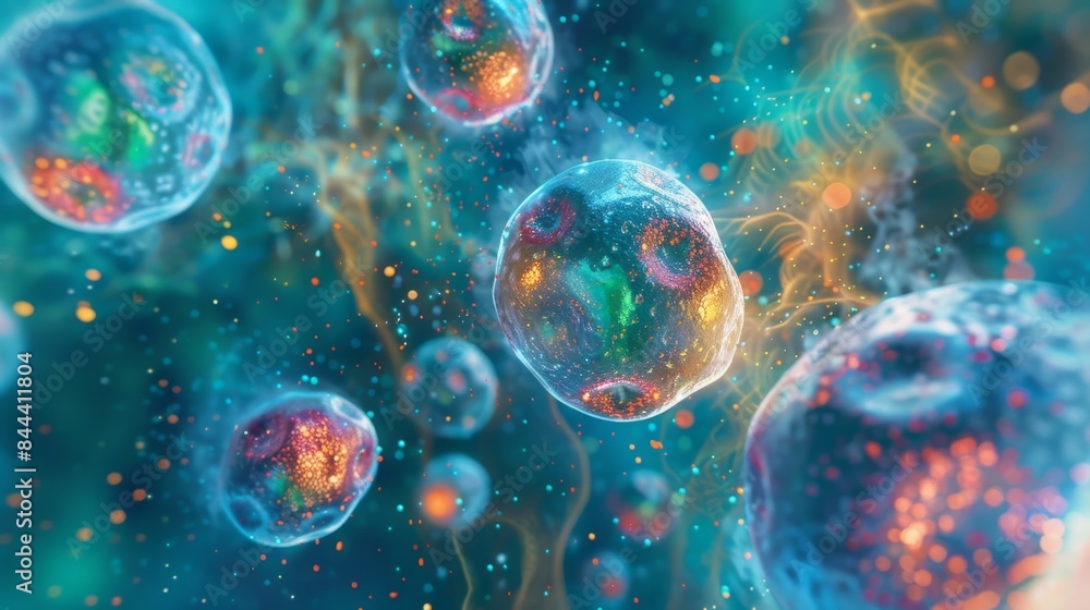 A microscopic view of exosomes a type of extracellular vesicle binding ...