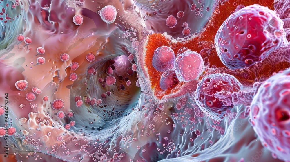 A cross section of a vessel with mast cells attached to the inner ...