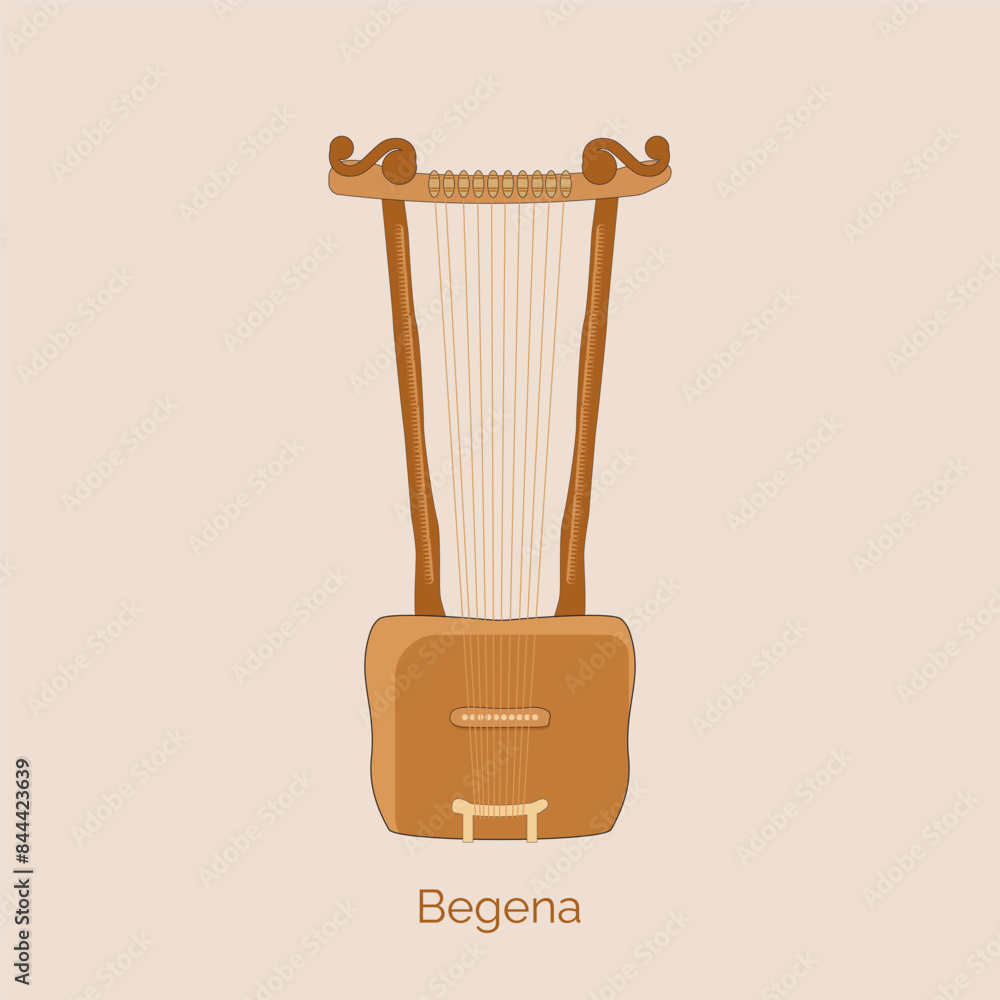 Begena is a type of lyre of Ethiopian and Eritrean origin with a ...
