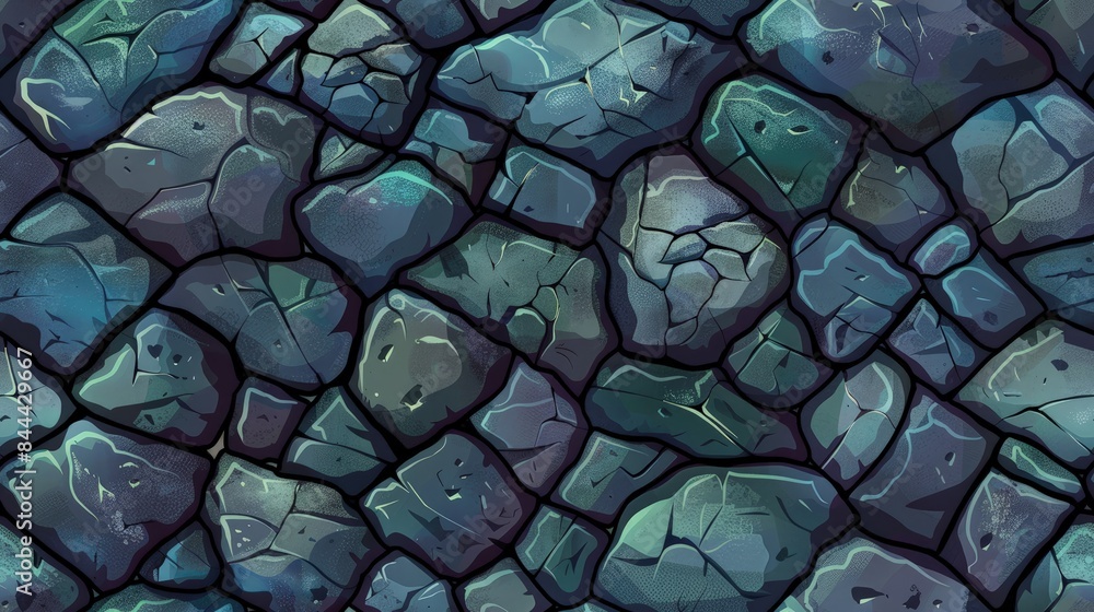 Seamless stone wall texture, 2d game stone texture, cartoon seamless ...