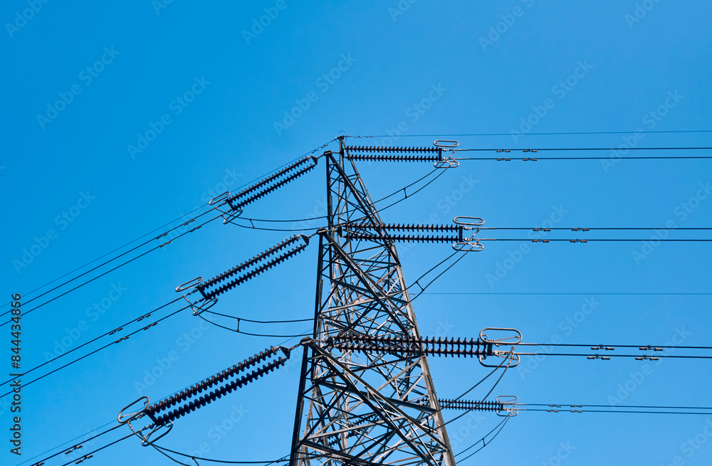 electricity transmission towers across hilly region in Baghmundi ...