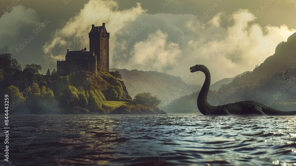 A famous mysterious creature called Nessie lives in Loch Ness, a lake ...